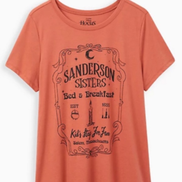 Disney | Tops | Nwt Hocus Pocus Sanderson Sisters Bed Breakfast Tee ...